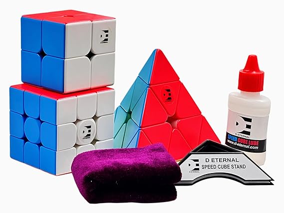 2x2, 3x3 & Pyraminx Cube Puzzle : The Ultimate Beginner's Cube Combo