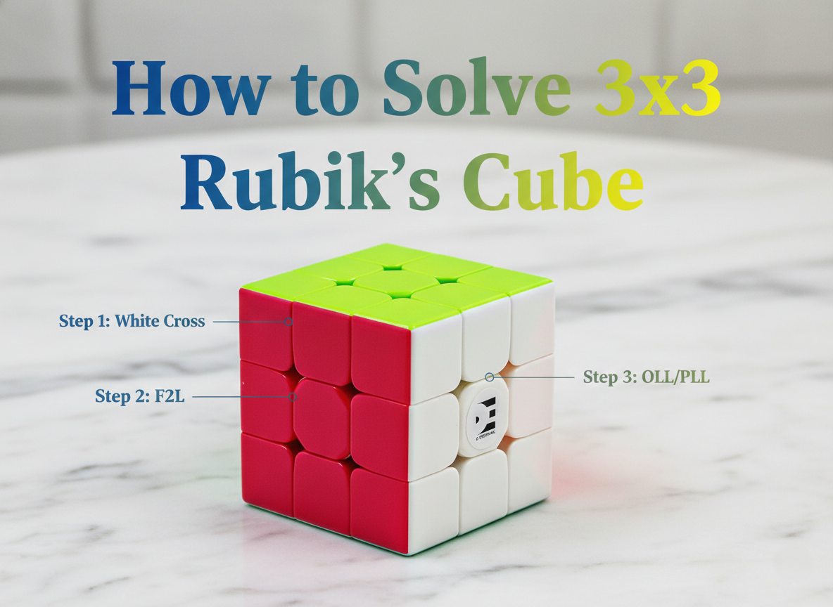 Mastering the 3x3 Rubik's Cube: 7 Step Beginner's guide