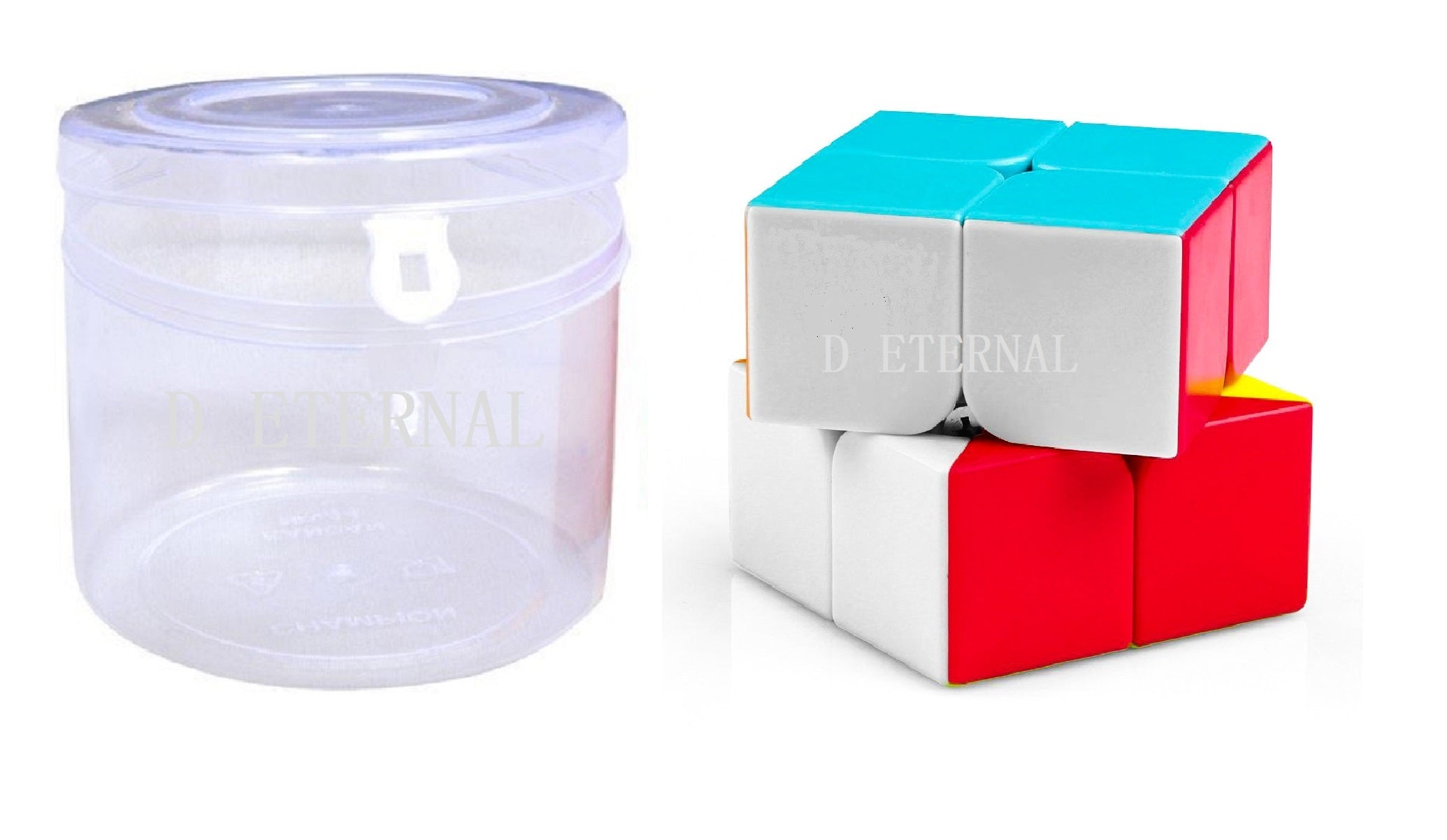 D Eternal Speed Cube 2x2x2 Stickerless Cube Puzzle Game Toy